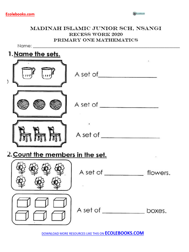 P1 MATH (ecolebooks.com) | PDF