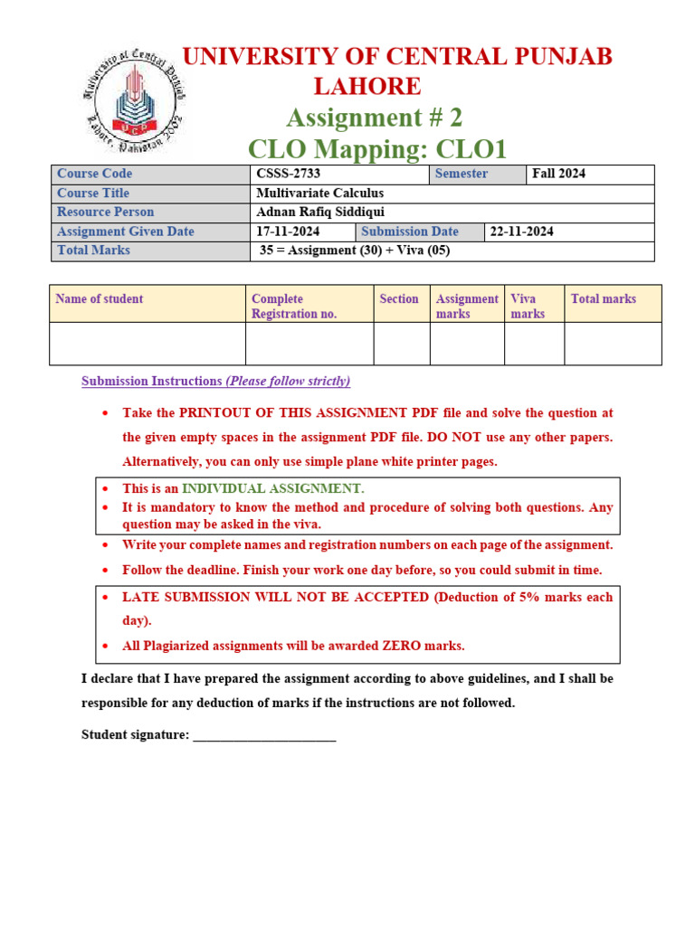 F24 MVC Assignment 2 | PDF