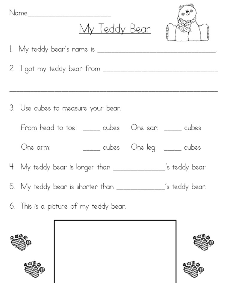 Teddy Bear Measurement | PDF
