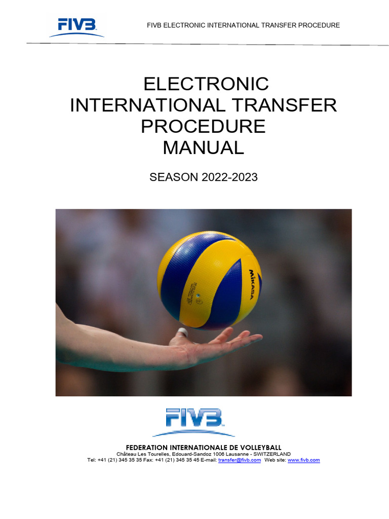 FIVB Electronic International Transfer | PDF | Receipt