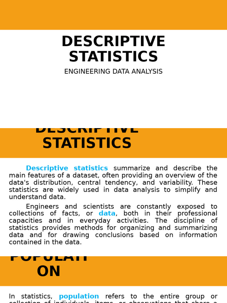 Descriptive Statistics | PDF | Sampling (Statistics) | Stratified Sampling
