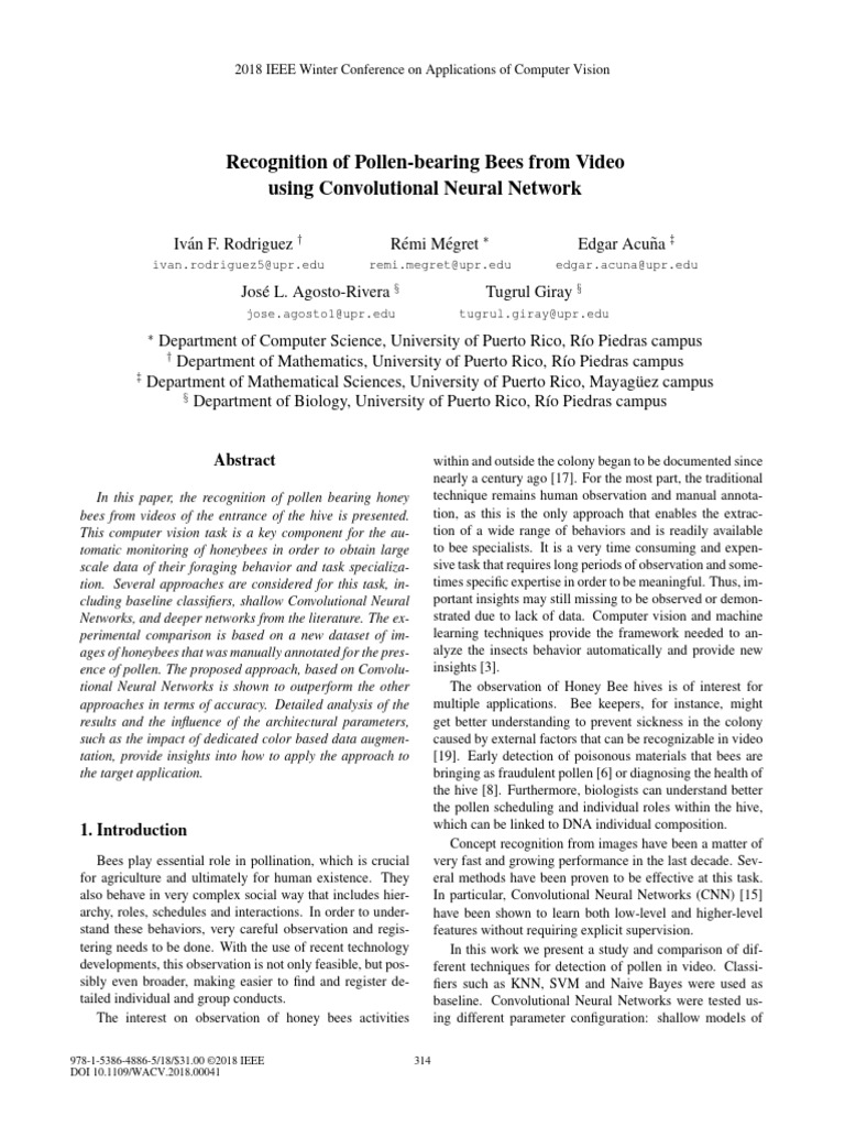 ieee honey | PDF | Support Vector Machine | Machine Learning