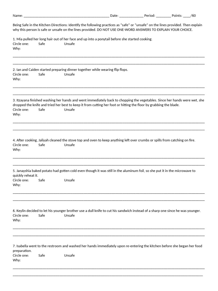 Fath Food Safety Review Questions | PDF | Kitchen | Cooking
