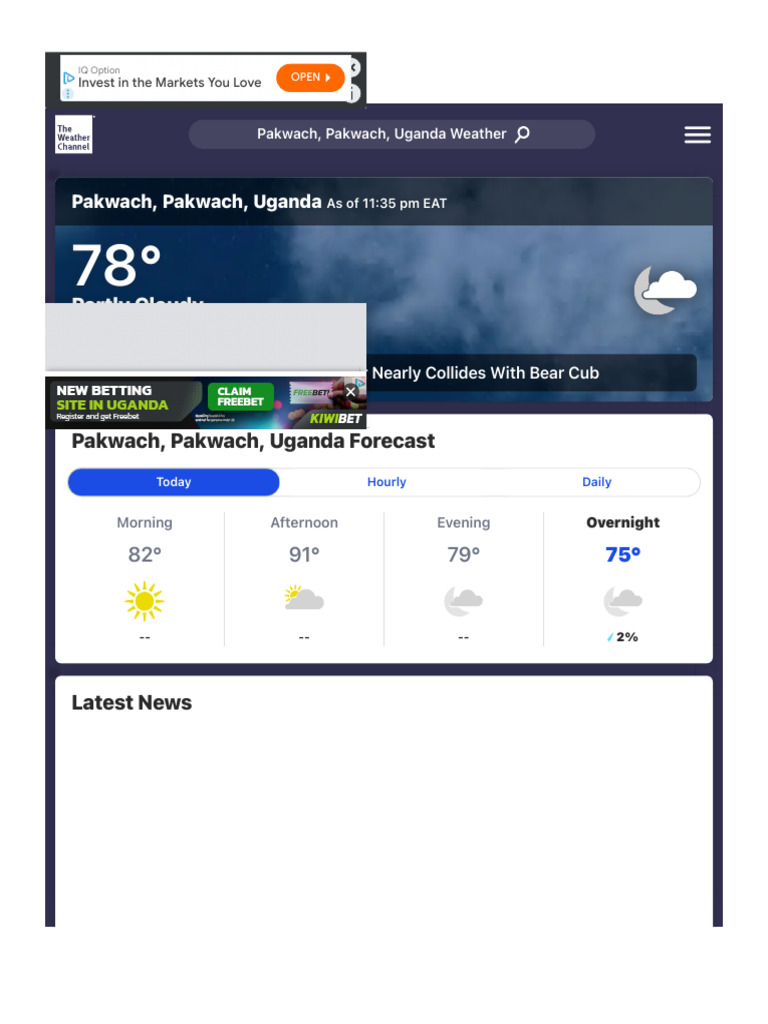 Weather Forecast and Conditions For Pakwach, Pakwach, Uganda - The ...