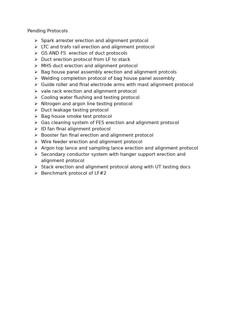 Pending Protocols | PDF