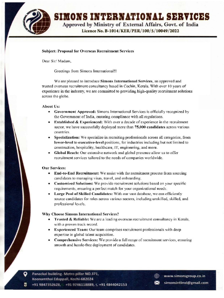 Business Proposal Letter Head | PDF