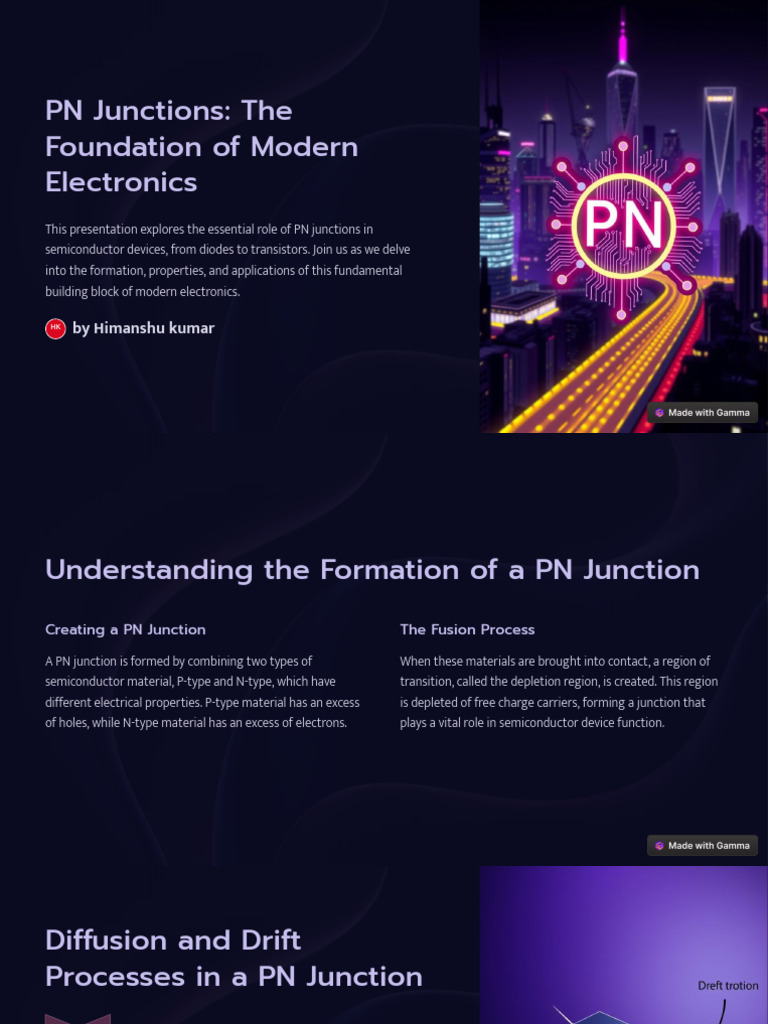PN-Junctions-The-Foundation-of-Modern-Electronics | PDF | P–N Junction | Diode