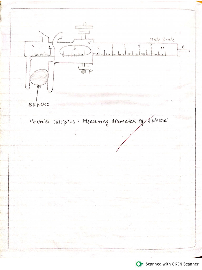 To Measure Diameter of Small Spherical Body Using Vernier Calipers | PDF