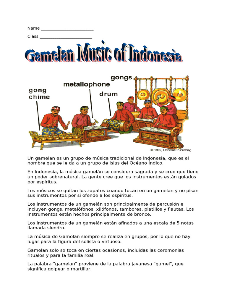 Gamelan Castellano1 | PDF