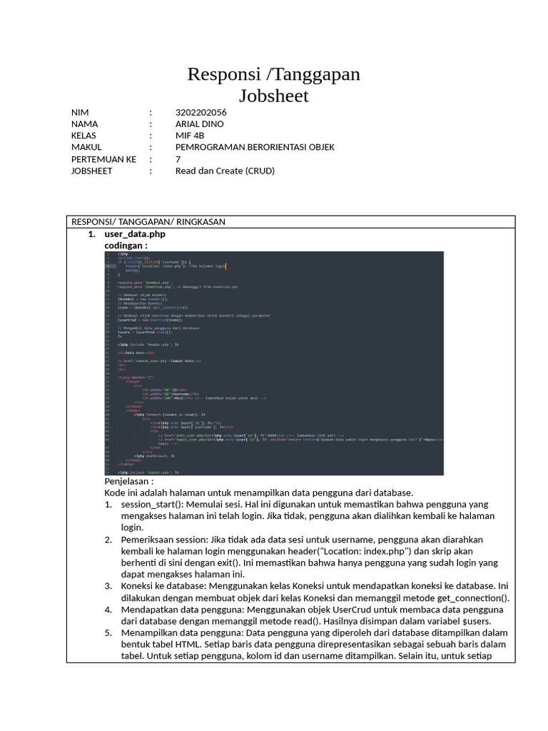 Jobsheet4 - Arial Dino - 3202202056 - Mif4b | PDF