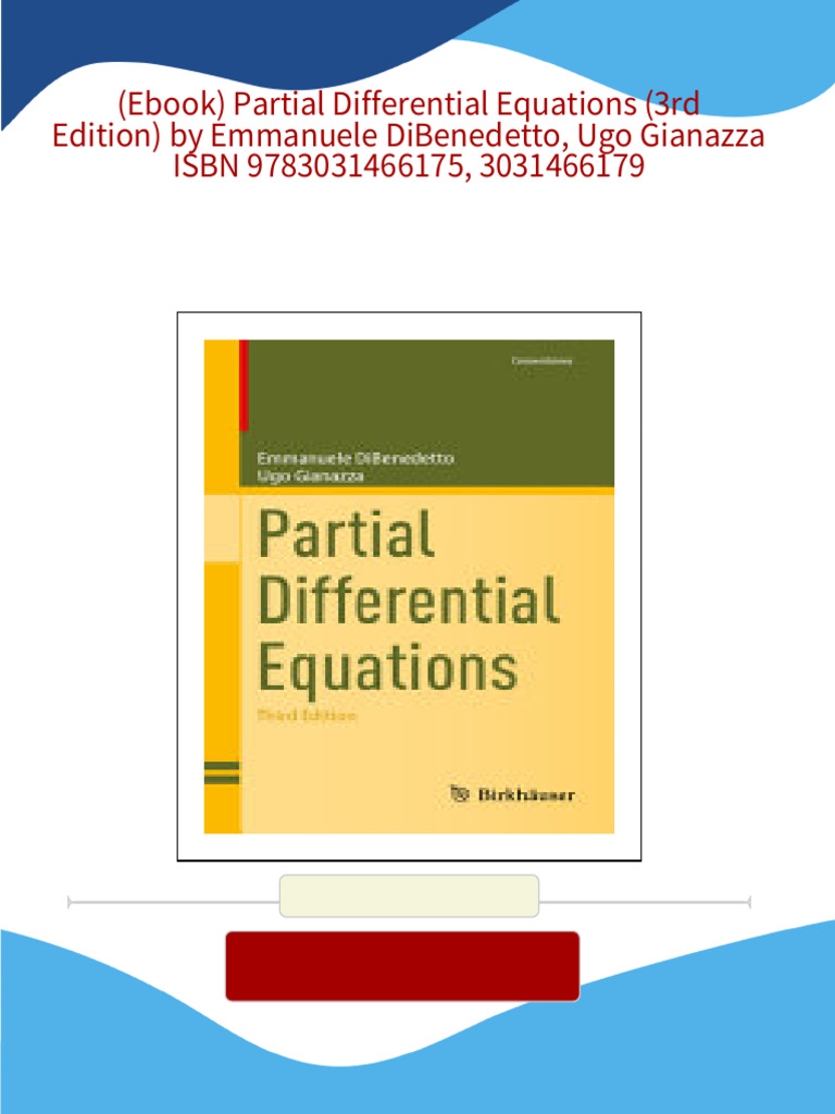(Ebook) Partial Differential Equations (3rd Edition) by Emmanuele ...