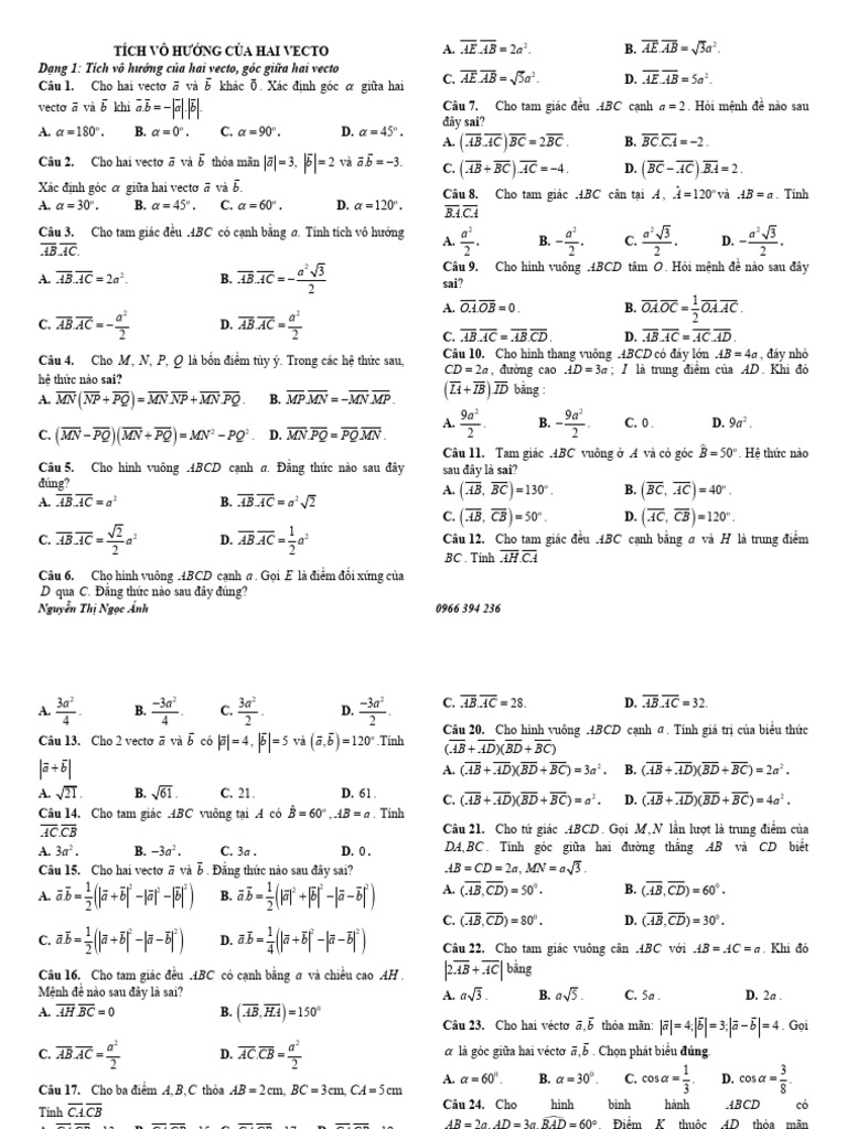Ti Ch-Vo - Hu o Ng-Cu A-Hai-Vecto | PDF