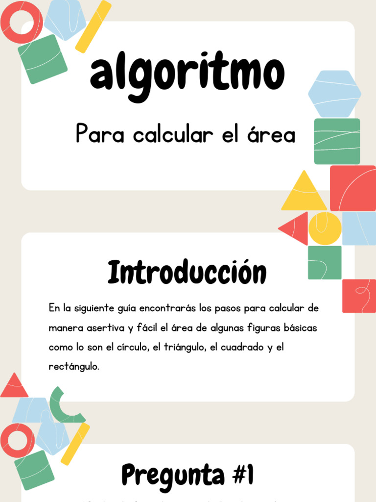 ALGORITMO | PDF | Algoritmos | Triángulo