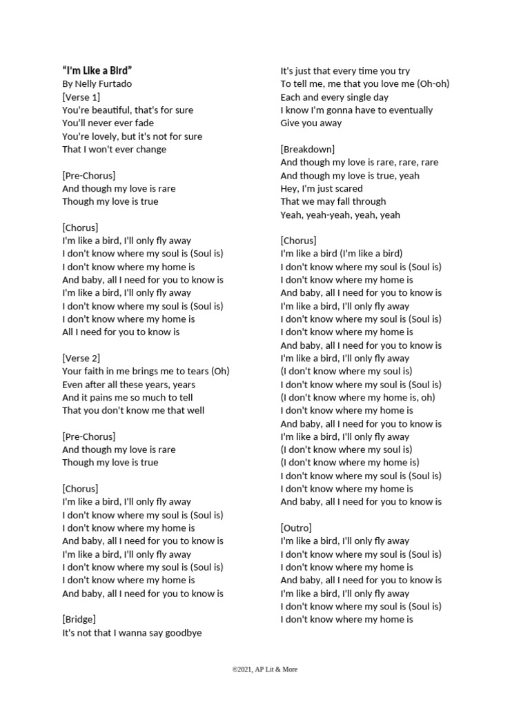 Song+Lyrics+ +Simile+Metaphor+Lesson | PDF | Song Structure | Hamilton ...