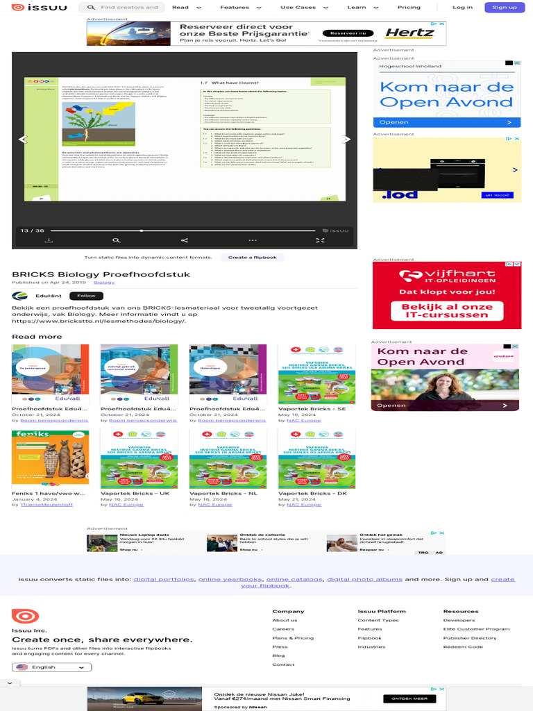 BRICKS Biology Proefhoofdstuk by EduHint - Issuu 3 | PDF