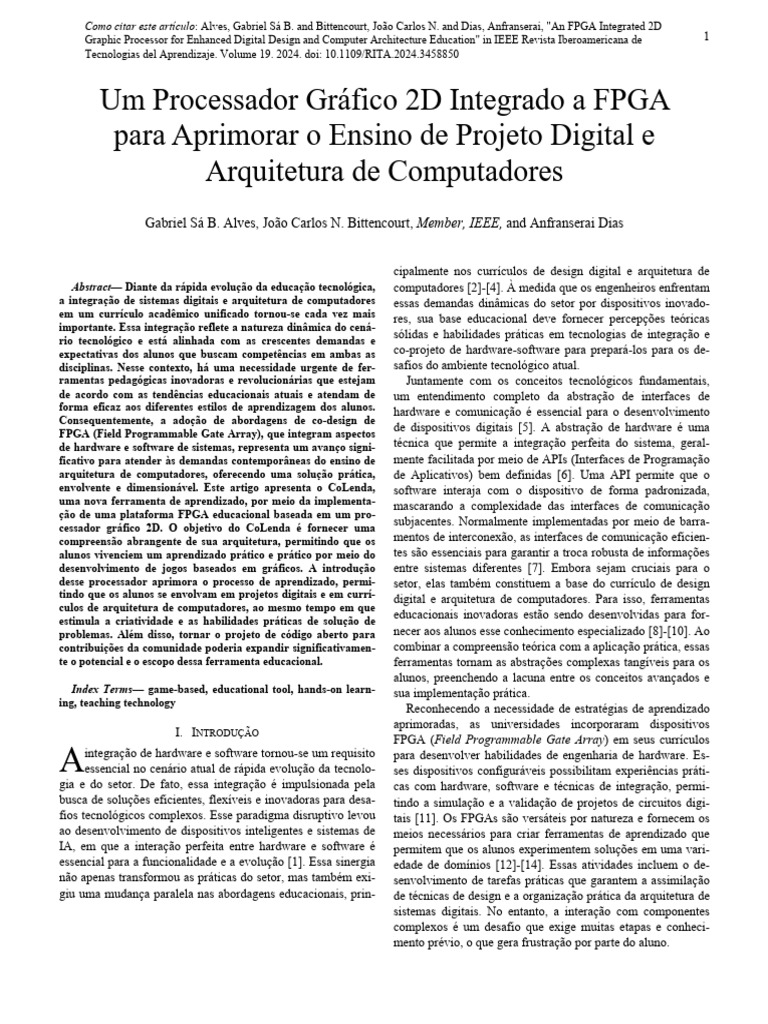 An FPGA Integrated 2D Graphic Processor for Enhanced Digital Design and ...