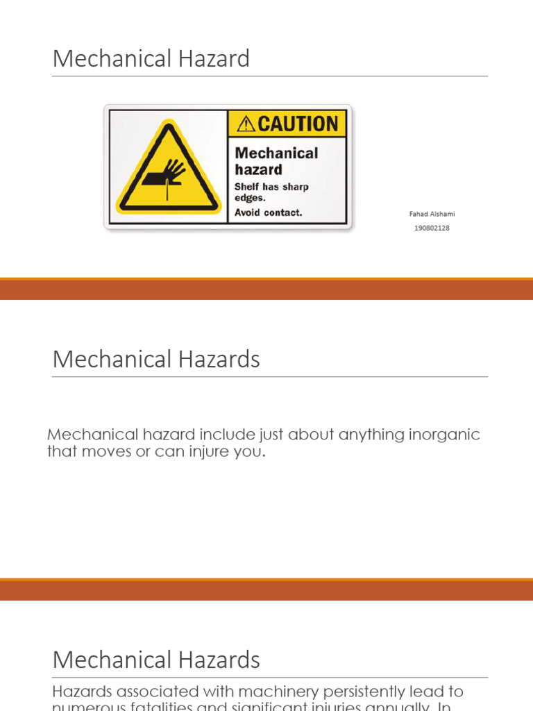 Mechanical Hazard | PDF