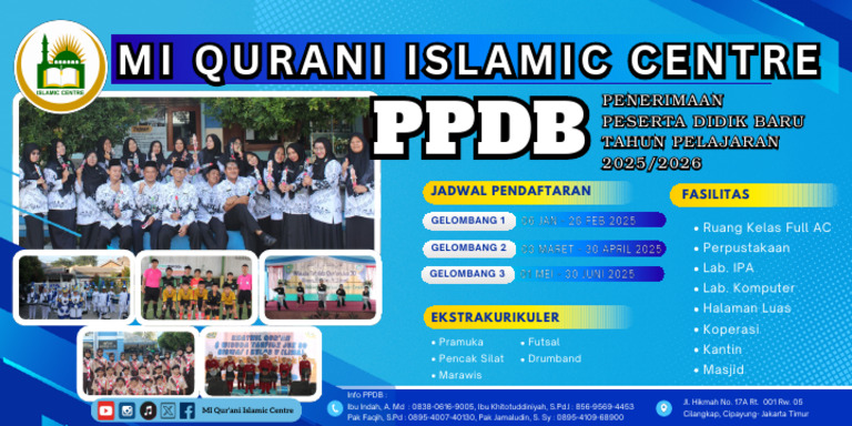 Biru Kuning Putih Modern Profesional Banner Penerimaan Peserta Didik ...