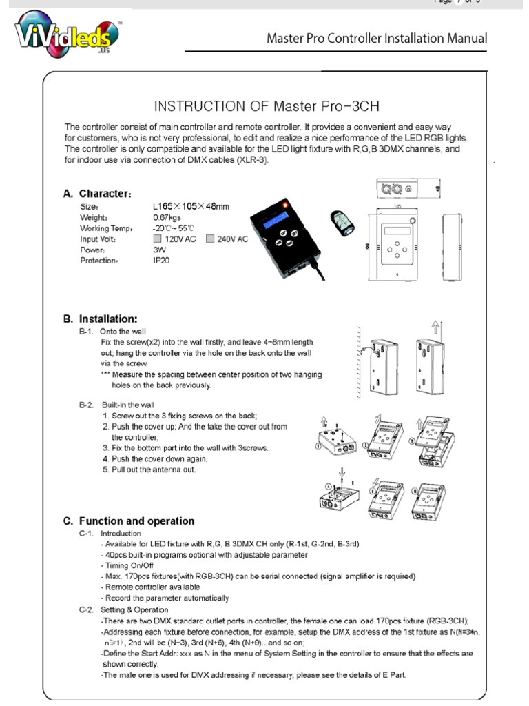 Master Pro Controller Manual PDF | PDF