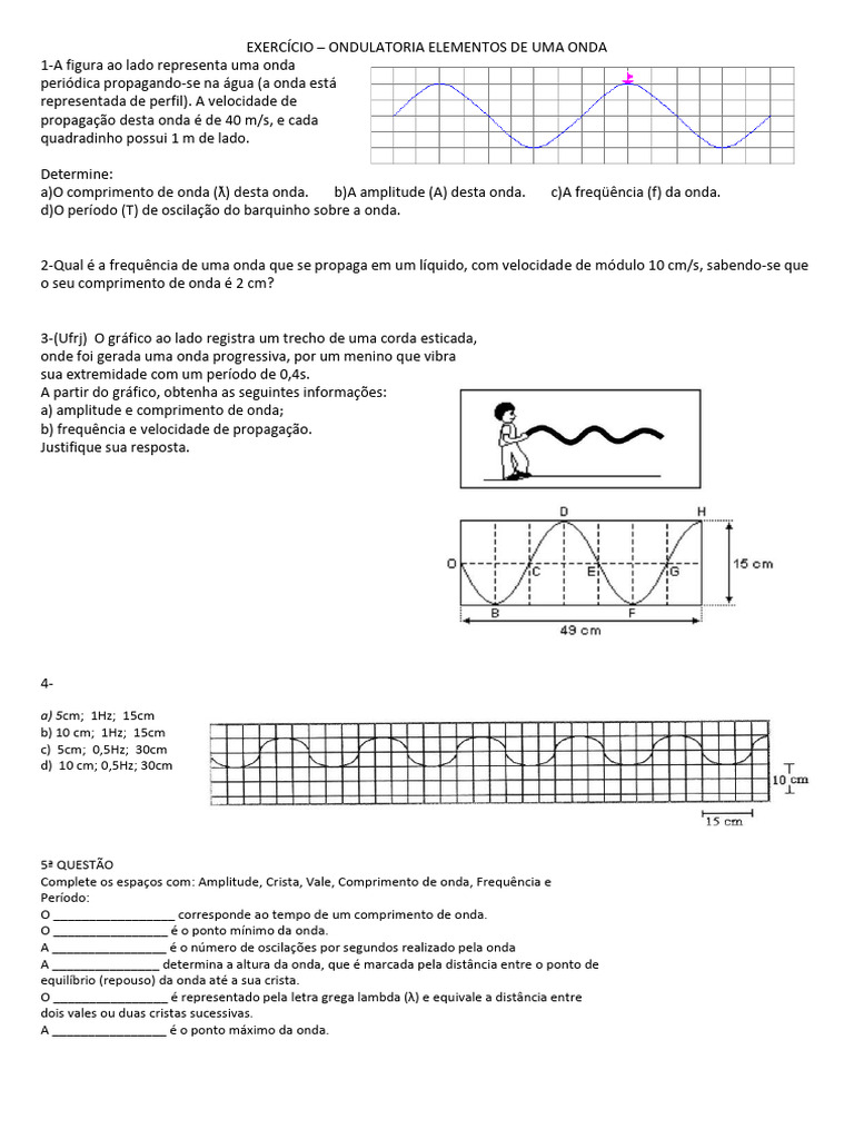 Exercicio 05 Conceitos Basicos Da Acustica | PDF