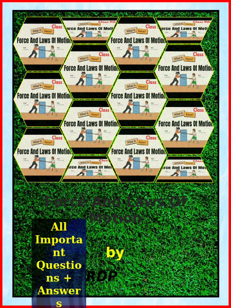 Force & Laws of Motion - Q&A | PDF