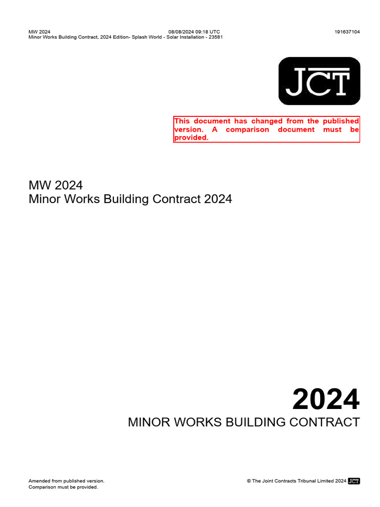 Annex 6 - Minor - Works - Building - Contract - 2024 - Edition - Splash ...