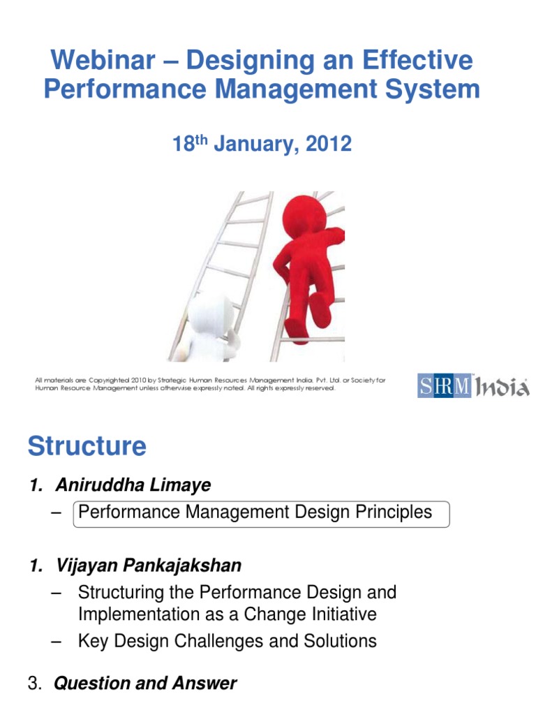 Webinar - Designing An Effective Performance Management System | PDF ...