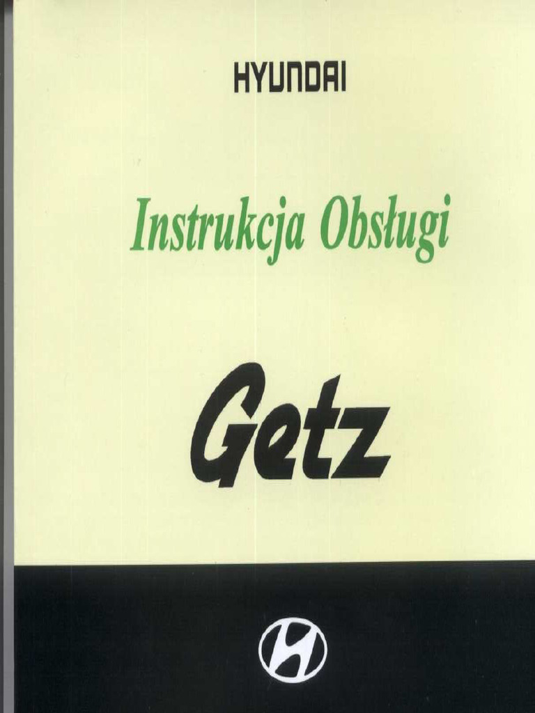 Hyundai Getz - Instrukcja Obsługi PL | PDF