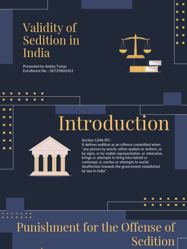 Validity - of - Sedition - in - India - (Media - Laws - and - Ethics ...