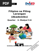 Filipino Sa Piling Larangan Module | PDF