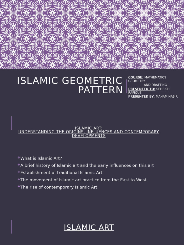 Islamic Geometric Pattern | PDF | Mosque | Geometry
