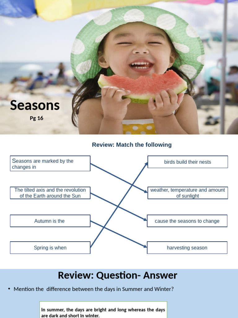 The Seasons 2 | PDF | Weather | Physical Geography