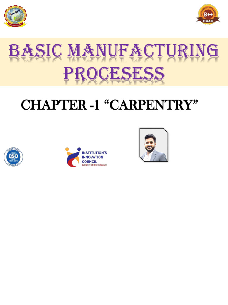 BMP CH-1 Carpentry Part-1 | PDF | Carpentry | Woodworking