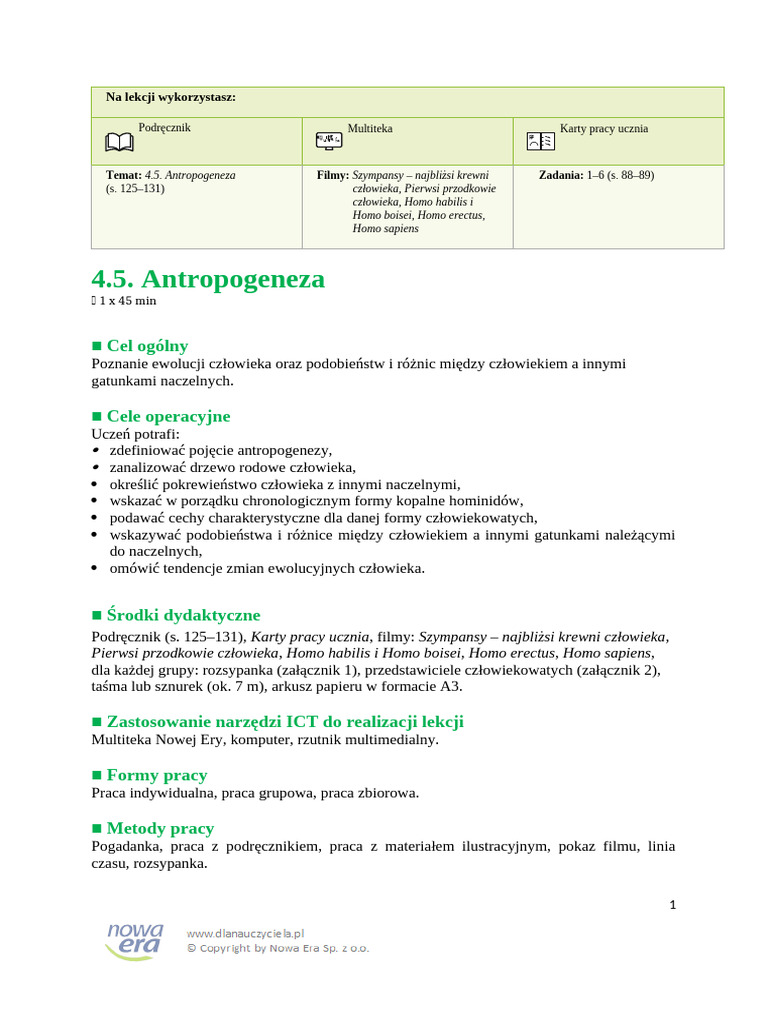 45 Antropogeneza | PDF