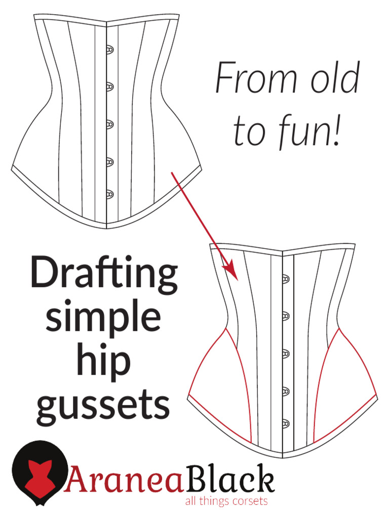 Corset Hip Gusset Drafting Guide | PDF | Seam (Sewing) | Corset