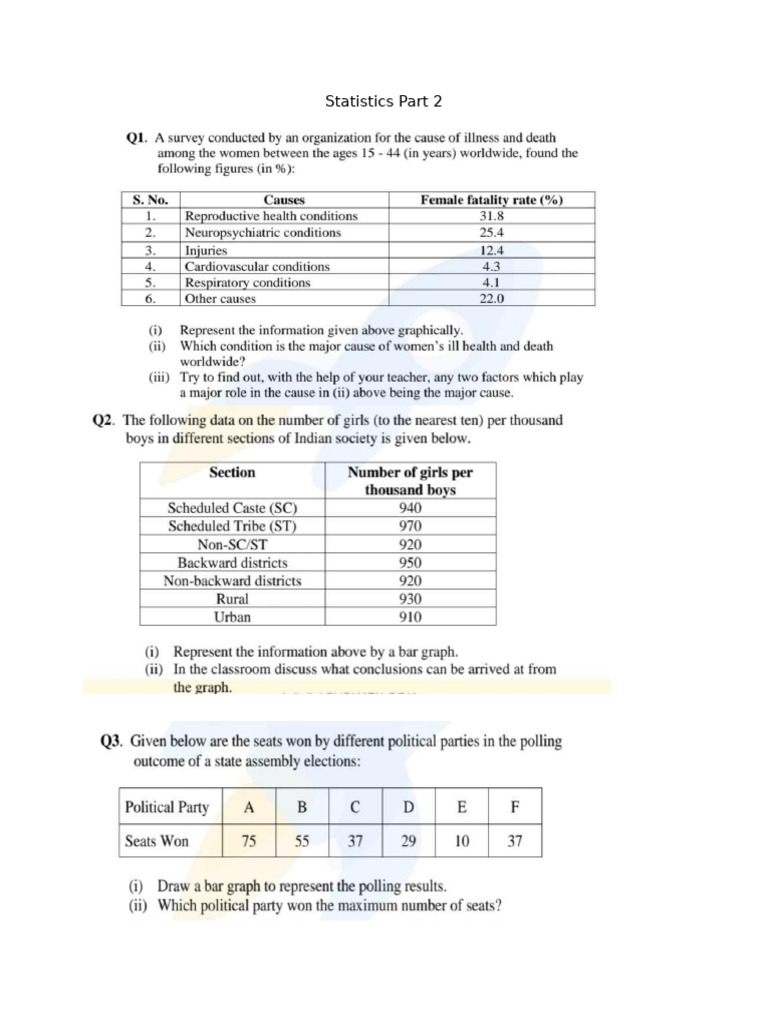 Statistics for Psychology: Part 2 | PDF