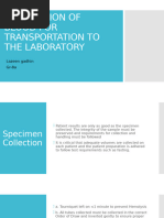 Aliquoting Blood Specimens Explained | PDF | Science & Mathematics