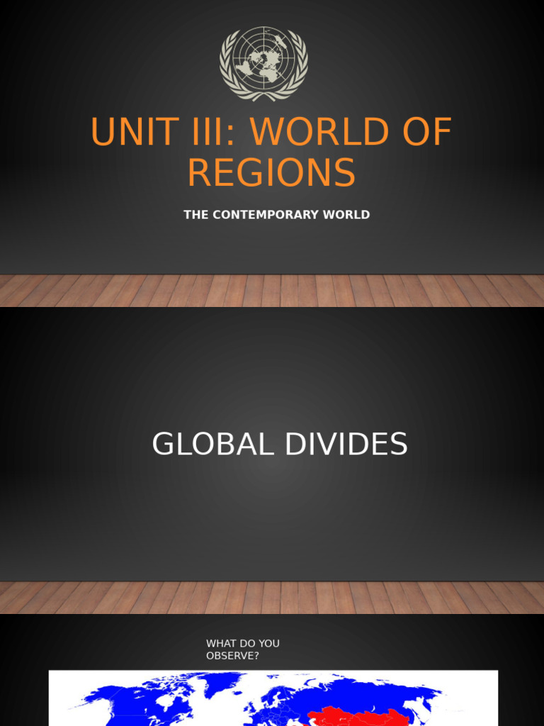 SESSION 3 - World of Regions | PDF