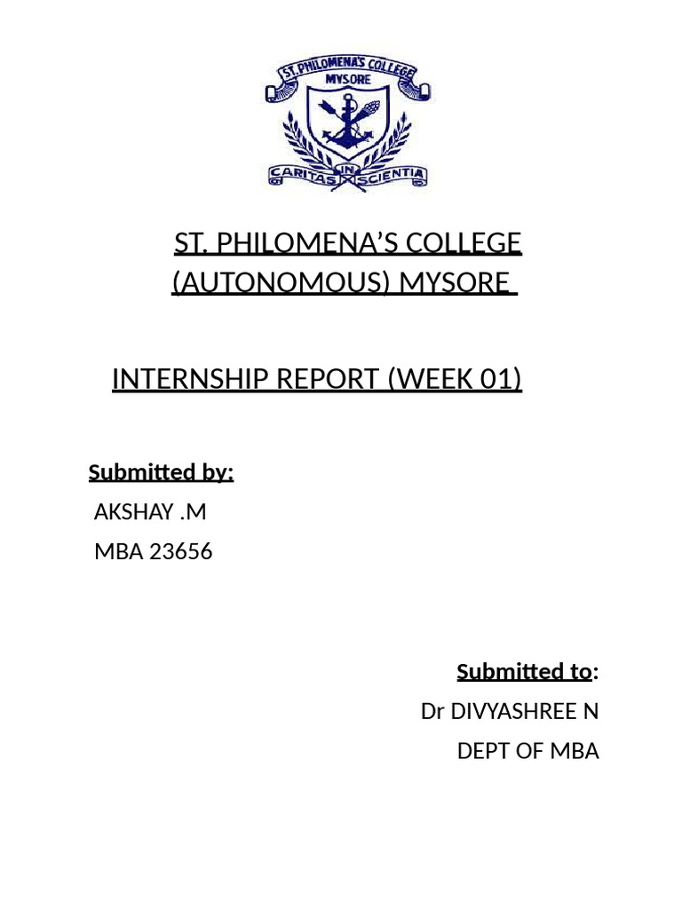 Week 1 Report Akshay M | PDF