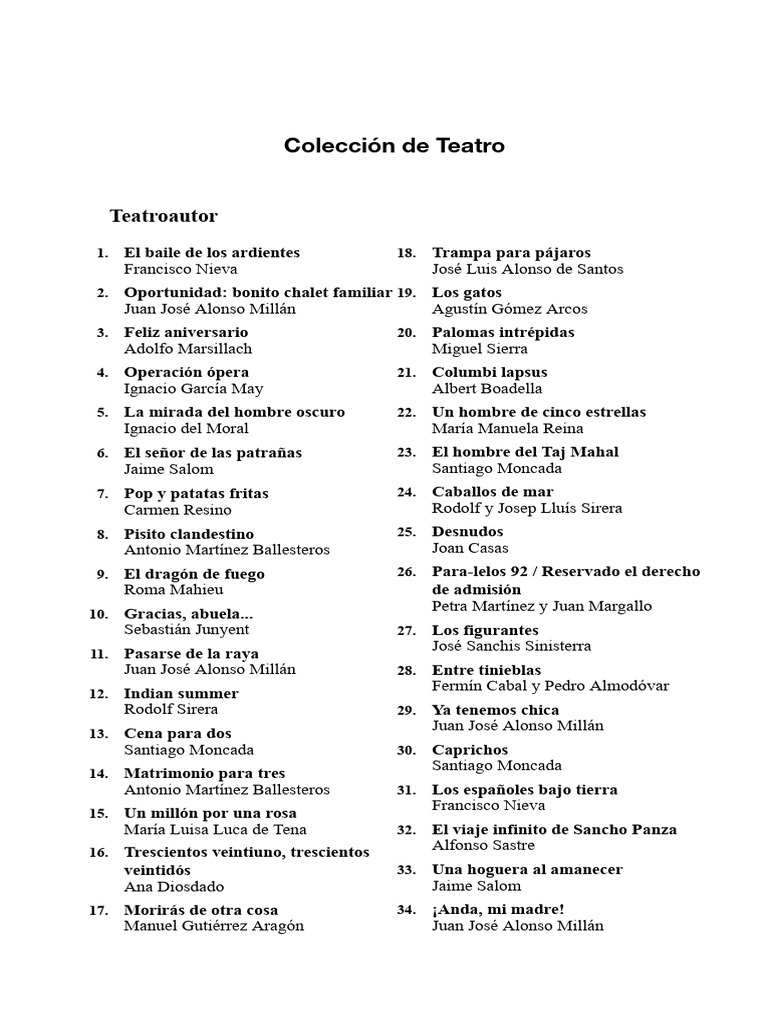 Catalogo Publicaciones Fundacion SGAE | PDF | Escritores españoles | Españoles