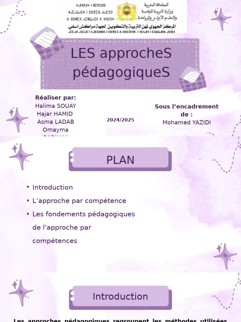 LES ApprocheS PédagogiqueS | PDF | Pédagogie | Instruction différenciée