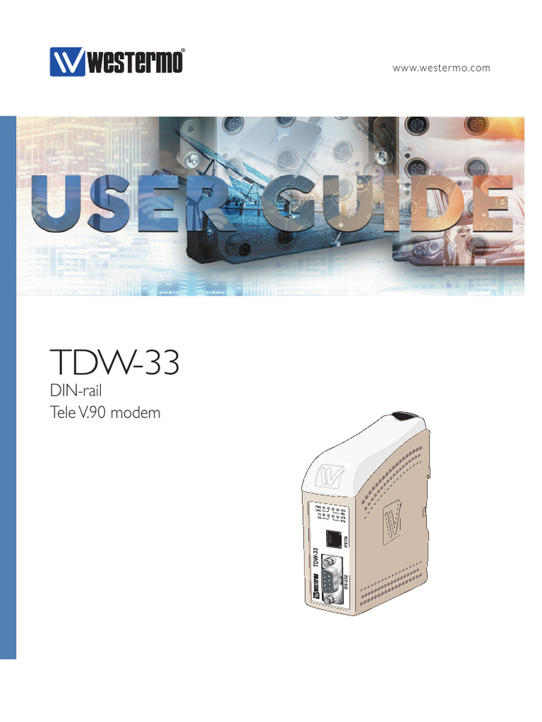 TDW-33 DIN-Rail Tele V.90 Modem Guide | PDF | Hertz | Alternating Current