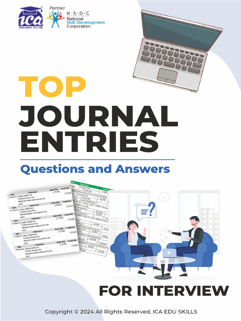 Journal Entries Questions Answers For Interview | PDF | Debits And ...