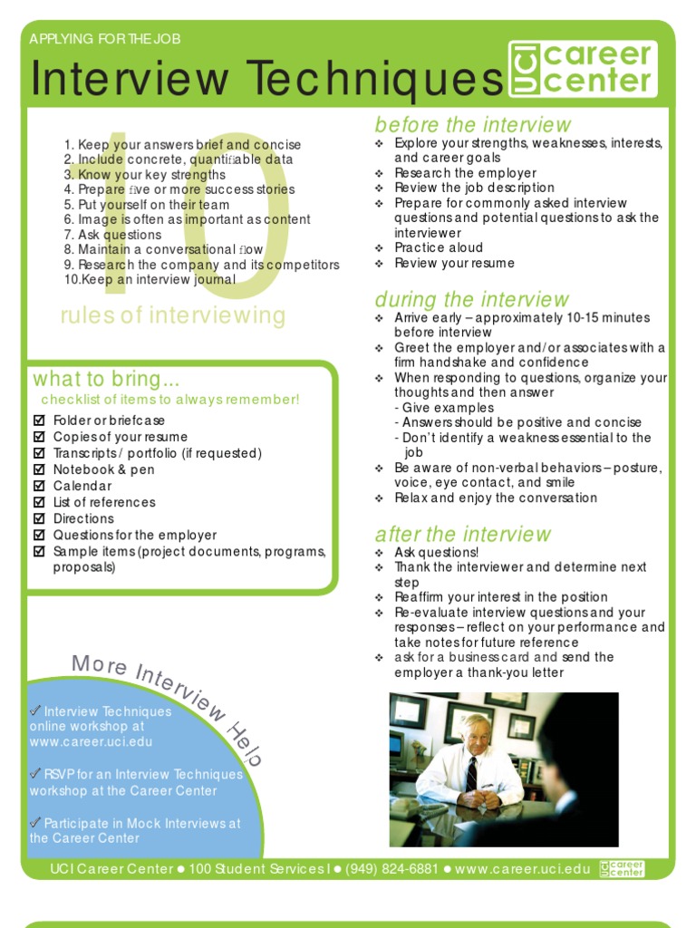 Interview Techniques | PDF | Interview | Leadership