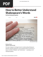 Common Shakespearean Terms | PDF