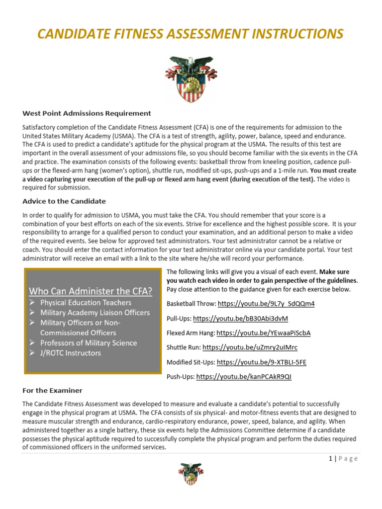 CFA Instructions | PDF