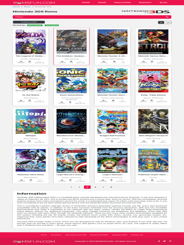 3DS ROM & CIA - 3DS Decrypted Game Download | PDF | Nintendo | Gaming