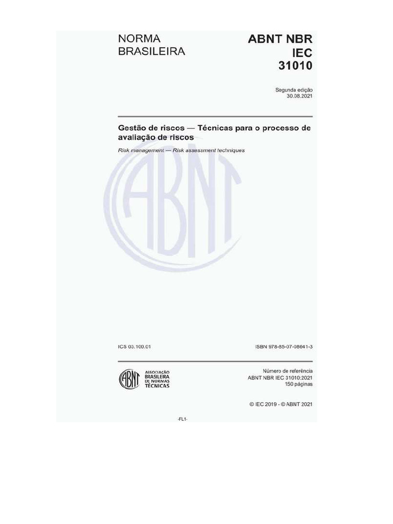 Abnt - Iso 31010 | PDF