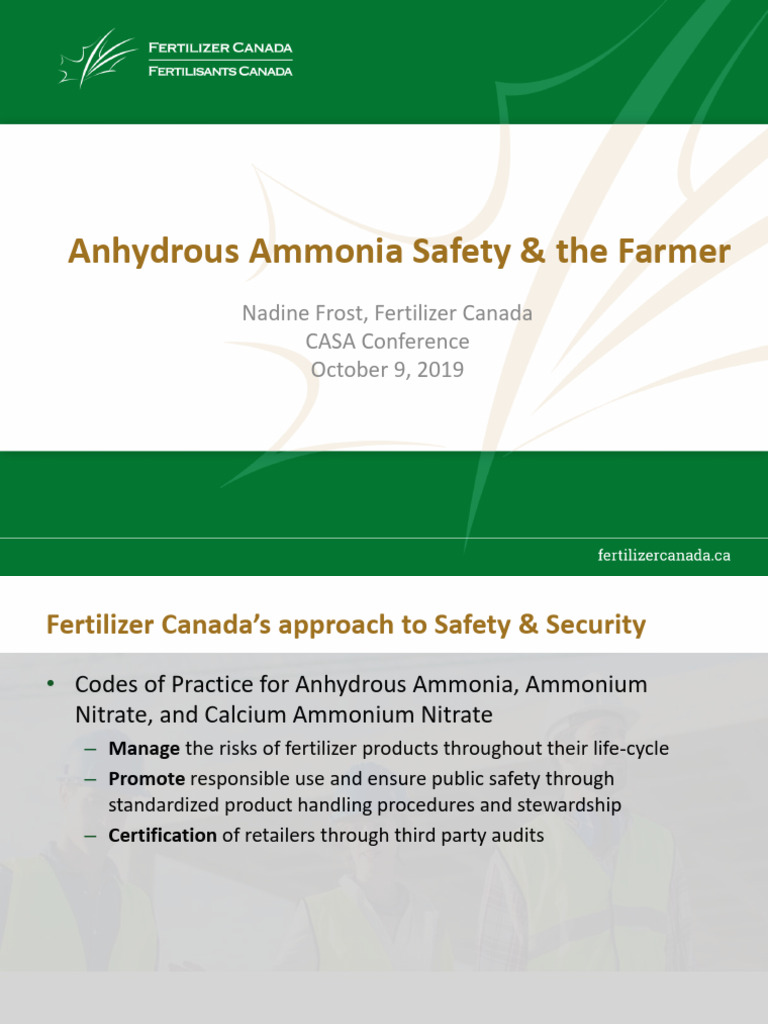 NH3 CASA2019 - Fertilizer-Canada - October-9 - EN | PDF | Ammonia ...