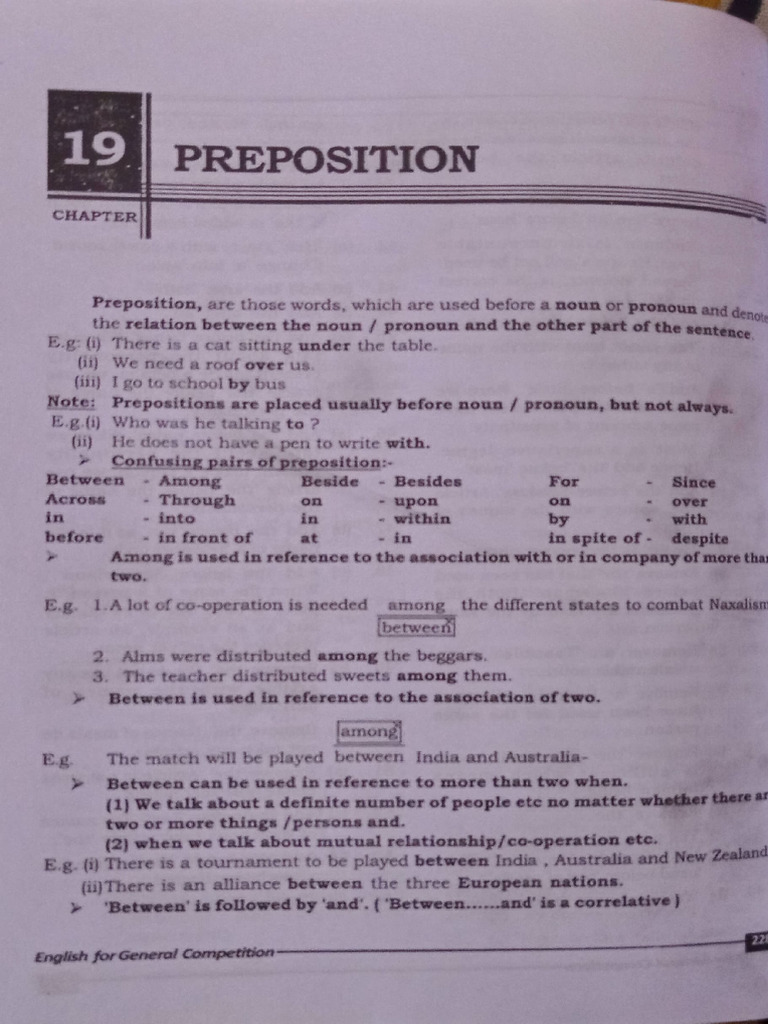 preposition | PDF | Object (Grammar) | Preposition And Postposition